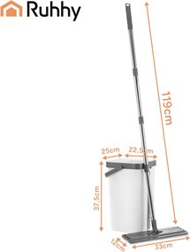 Dvoukomorový mop Ruhhy 27232 11L s kryty
