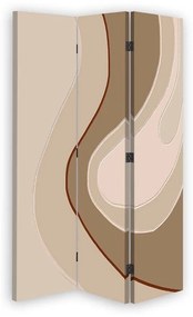 Ozdobný paraván, Finesse - 110x170 cm, třídílný, korkový paraván