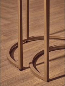Odkládací stolky v sadě 2 ks s mramorovou deskou 28x45 cm Varana – Premier Housewares