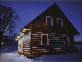 Vánoční osvětlení EMOS D4AC02 ZY0802T 80LED řetěz 8m studená bílá s časovačem