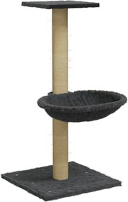 Škrabadlo pro kočky se sisalovým sloupkem tmavě šedé 74 cm 171590