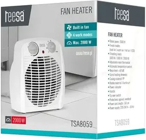 Teesa TSA8059 bílá / Teplovzdušný ventilátor / 2000 W / 3 úrovně výkon