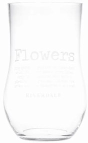 Váza Riverdale skleněná FLOWERS 30x17 cm