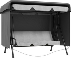 Outsunny Kryt na zahradní houpačku s voděodolným zipem 215x155x150 cm Tmavě šedý | Aosom