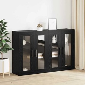 Nástěnné skříňky 2 ks Černý dub 69,5 x 34 x 90 cm 3394568