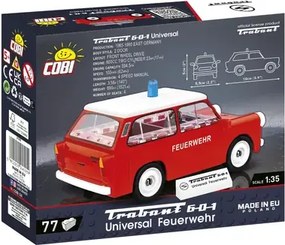 COBI 24555 Trabant 601 Universal hasiči / 77 kostek / 1:35 / od 5 let