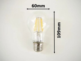 T-LED LED žárovka E27 DIMF8W FILAMENT LED žárovka E27 DIMF8W FILAMENT