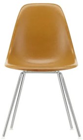 Eames Fiberglass Chair DSX chrom tmavá okrová Vitra