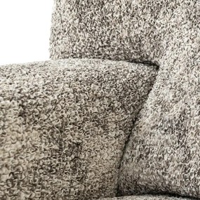 Bielastické potahy MARMO béžové relaxační křeslo (š. 70 - 90 cm)