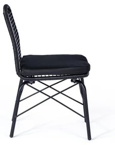Zahradní židle z kovu a umělého ratanu Gigi