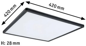 Paulmann 71016 - LED/22W Stmívatelný panel ATRIA 230V 4000K černá