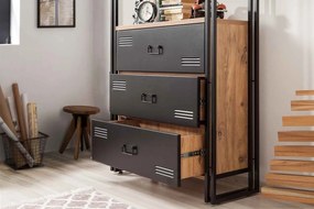 Designový regál Ilaria 180 cm borovice