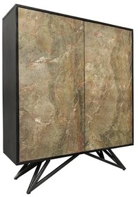Designová vysoká komoda Quillon III 120 cm přírodní kámen