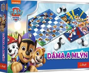 TREFL Hra Dáma a Mlýn: Tlapková patrola / Společenská hra / 5 herních