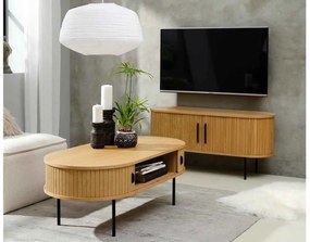 Designový konferenční stolek Vasiliy 120 cm přírodní dub