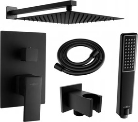 Mexen Uno, podomítkový sprchový set DR72, černá, 71435DR72-70