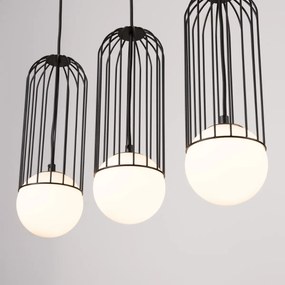 Sollux Lighting Závěsné svítidlo BRINA 3L černé
