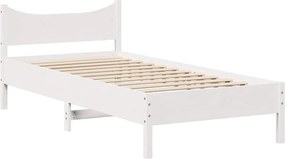 Rám postele se zásuvkami bílý 75 x 190 cm masivní borové dřevo 3301930