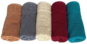 Praktik Ručník a osuška RINGO 450 g/m2  Ručník RINGO 50x100 cm oříškový