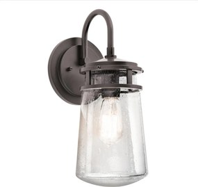 Vintage světlo na fasádu Elstead LYNDON IP44 1×E27 hnědá barva 38 cm