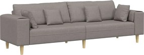Pohovka Taupe 250 x 77 x 76 cm textil 3335148