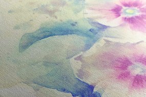 Obraz květiny v růžovém akvarely Varianta: 100x50