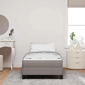 Postel s boxspringem Taupe 90 x 200 cm textil 3398462