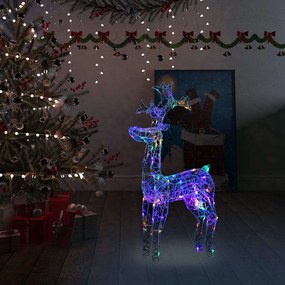 vidaXL Sob vánoční dekorace 90 LED diod 60 x 16 x 100 cm akryl [329780] Barva: Teplá bílá