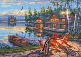 SCHMIDT Puzzle Břehy jezera Loon Lake, New York / 1000 dílků