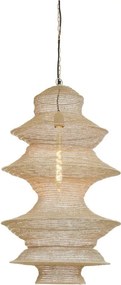 Béžové kovové závěsné svítidlo Nakisha – Light &amp; Living
