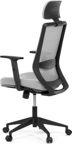 Ergonomická kancelářská židle AURELIE - šedá síťovina