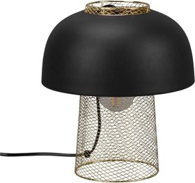 Matně černá kovová stolní lampa (výška 28 cm) Punch – Reality