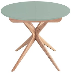 Kulatý rozkládací jídelní stůl s přídavnou deskou ø 90 cm Jubi – Ragaba