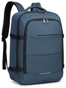 Konofactory Modrý objemný cestovní batoh do letadla "Tourist" - L (65l)