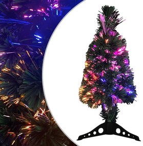 328442 vidaXL Umělý úzký vánoční stromeček se stojanem 64 cm optické vlákno