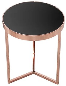 Art Deco příruční stolek černý 50 cm