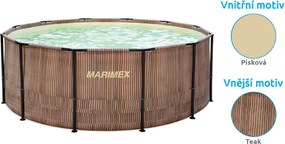 Marimex | Bazén Marimex Florida 3,66x1,22 m se zabudovaným skimmerem - motiv TEAK | 10340286