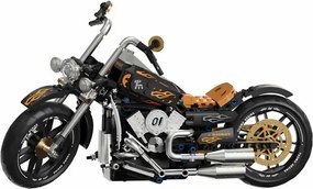 Stavebnice Černý motocykl T1007 - 455 dílků