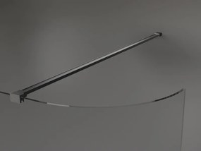 Mexen Kioto, sprchová zástěna Walk-In 80 x 200 cm, 8mm čiré sklo, grafitový profil, 800-080-101-66-06