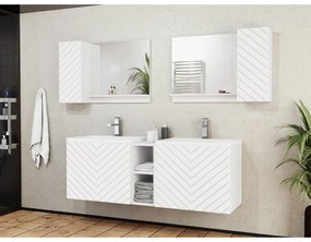 Koupelnová sestava Najrip V, Sifon k umyvadlu: ne, Barva dřeva: bílá