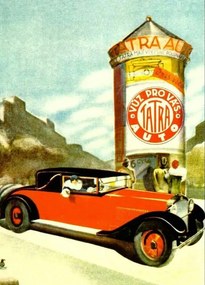 Plechová cedule Vůz pro vás, Tatra Velikost: A4 (30 x 20 cm)