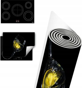 Vinylová Ochrana Na Indukci Pracovní Deska 80x52 černá Voda