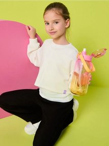 Sinsay - Láhev na pití s držadlem a brčkem - korálová