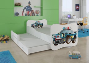 Dětská postel s matracemi GONZALO II 160x80 Motiv: MEDVÍDEK A MRAK