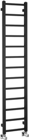 Sapho Metro Light - Topné těleso 30x150 cm, 276 W, matná černá IR446TB