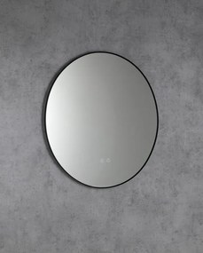 Sapho Sapho, SHARON LED podsvícené zrcadlo Ø 80c m, černá mat (E28904CI), 31255CI