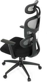 Ergonomická kancelářská židle LEXON - šedá síťovina
