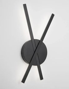 LED nástěnné svítidlo Reslin 24.5 černé