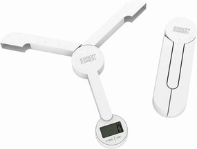 Bílá skládací digitální kuchyňská váha Joseph Joseph TriScale