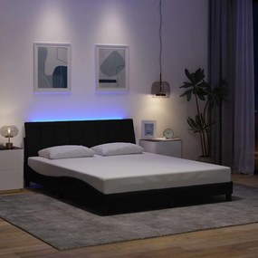 Rám postele bez matrace Hanko černý 160 x 200 cm textil 3310470
